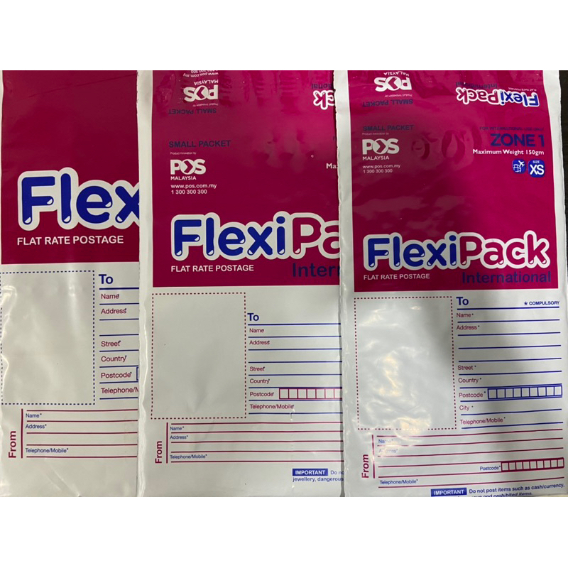 *CHECK DESCRIPTION* Flexipack International ZONE 1 Size XS 150g / S 250g / M 500g Envelope ...