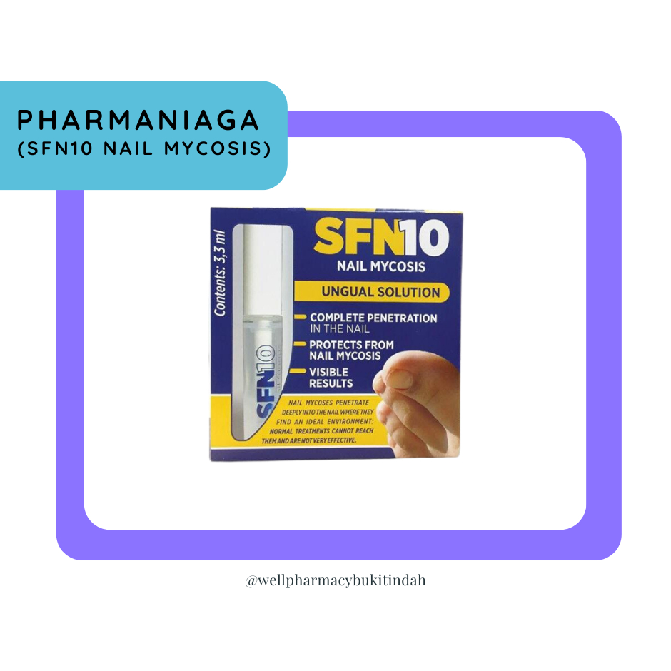 SFN10 Nail Mycosis Ungual Solution 3.3ml (Ubat Kulat Kuku) | Shopee ...