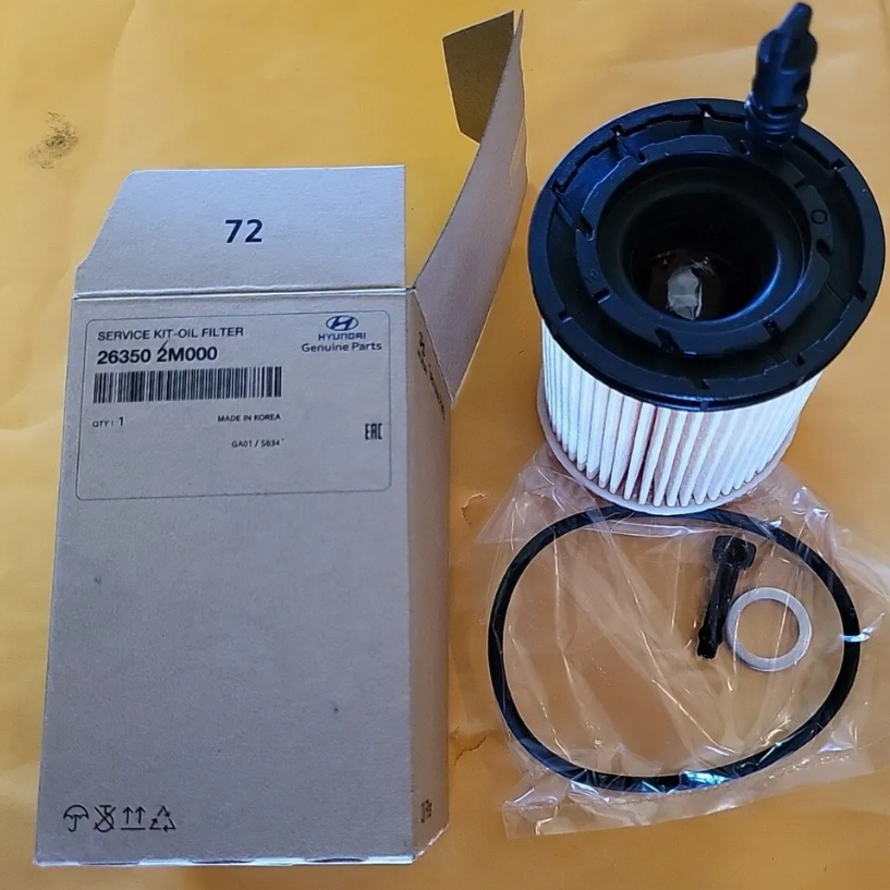 ENGINE OIL FILTER (GENUINE PARTS) HYUNDAI ELANTRA CN7 (2020-2023) 26350 ...