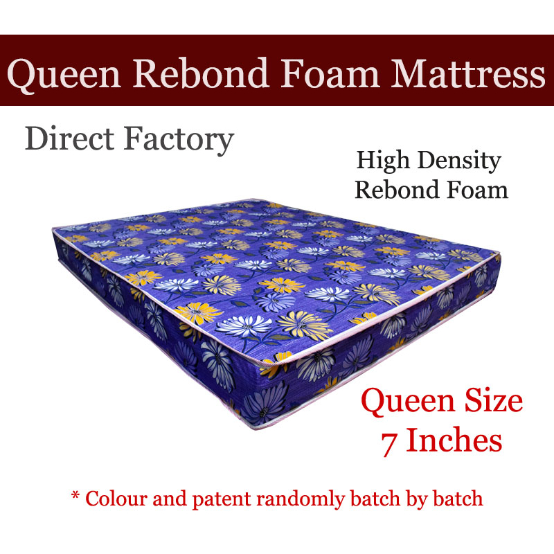 QUEEN SIZE MATTRESS / TILAM QUEEN - HIGH DENSITY RUBBER/REBOND FOAM ...