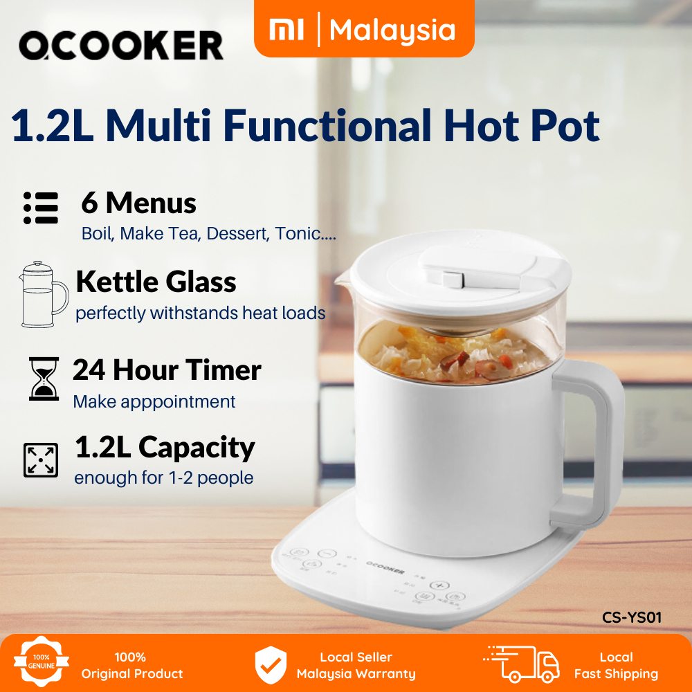 QCOOKER Multifunction Smart Kettle Tea Pot Thermal Pot | Shopee Malaysia