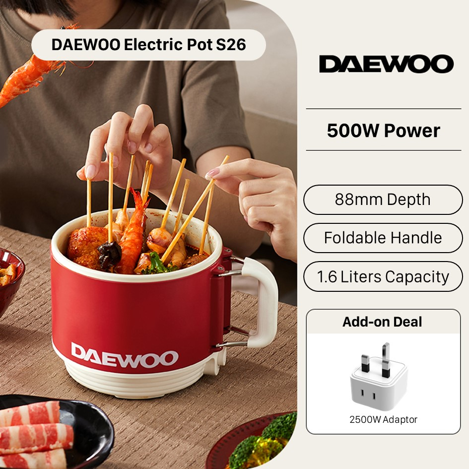Daewoo Pot Mini Electric Cooker Instant Noodle Cooker Multifunctional ...