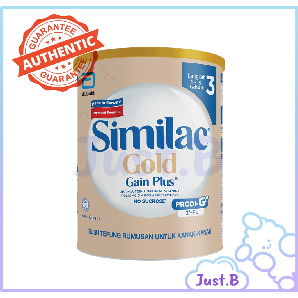 [Improved Formula] Similac Gain Plus Gold Step 3 (900g) | Shopee Malaysia