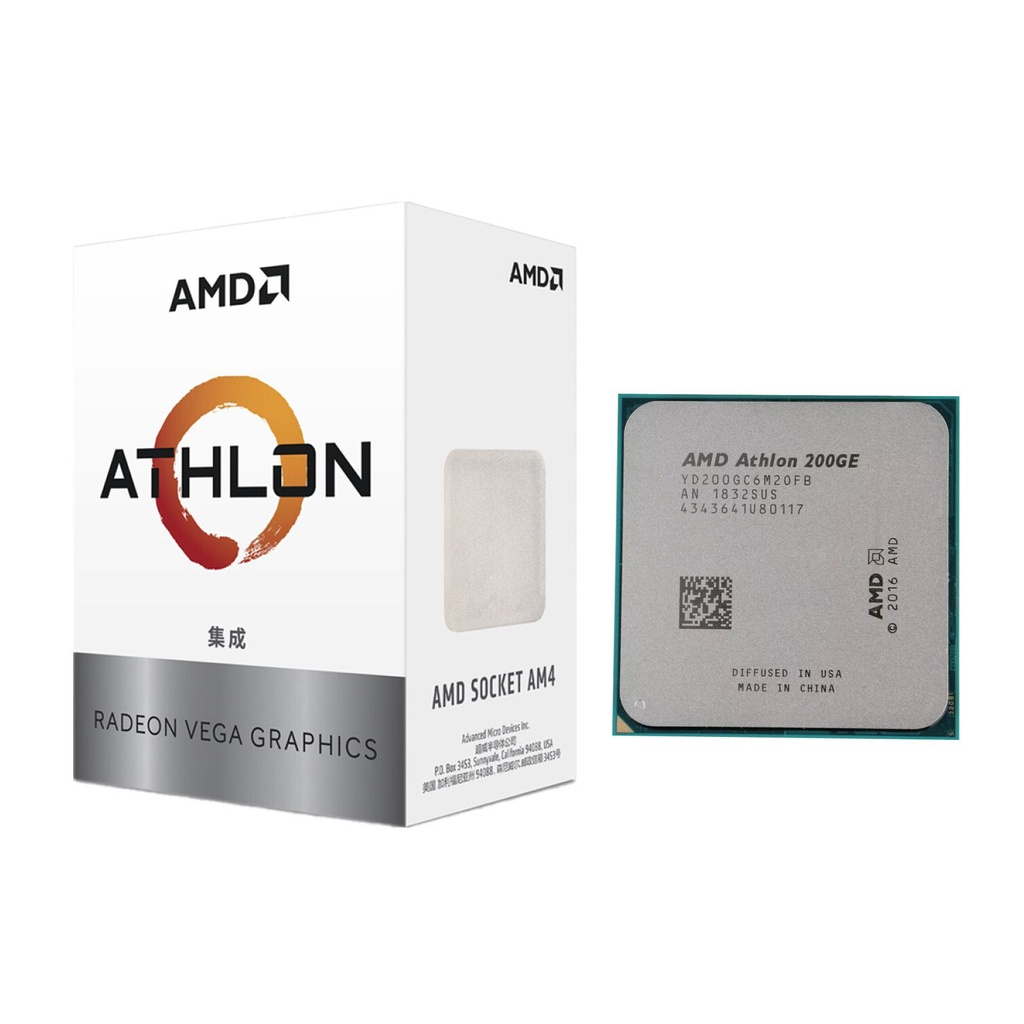 AMD Athlon 200ge USED (AM4 socket) without box and fan | Shopee Malaysia