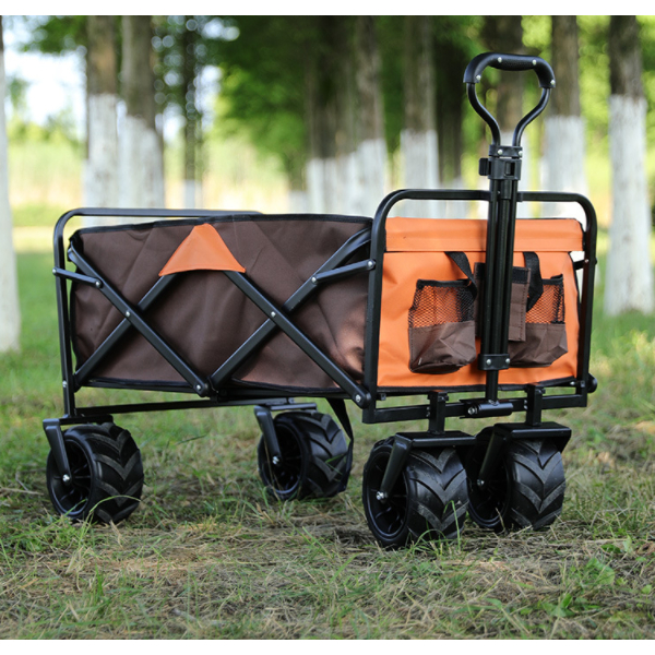 ready stock 10 inches Big wheels Wagon Trolley Foldable Camping Trolley ...
