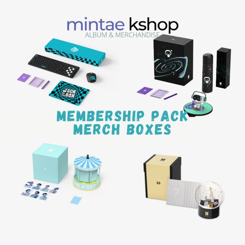 BTS Global Fanclub ARMY Membership : Merch Pack (box 9, 11, 12, 13) Pre ...