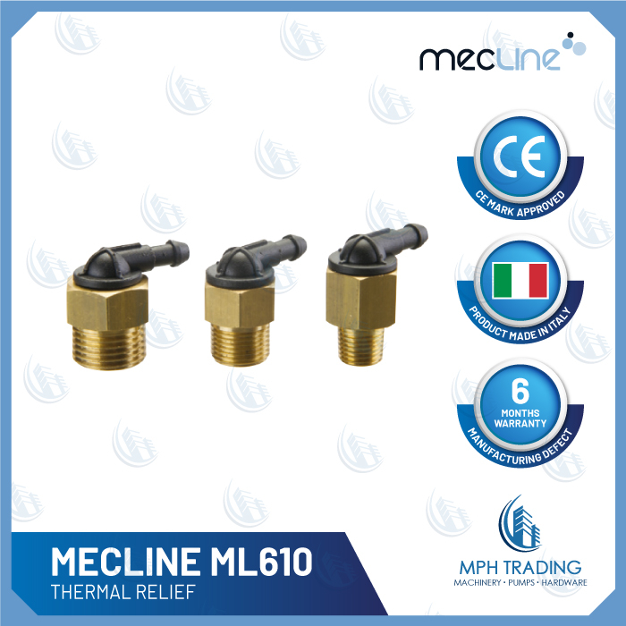 Mecline by Tecomec ML610 10Bar / 145Psi Thermal Relief valve | Shopee ...