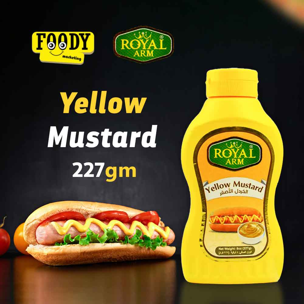 Sos Mustard | Royal Arm | Yellow Mustard Sauce - 227g | Shopee Malaysia