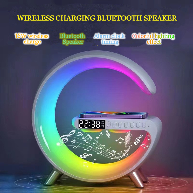 bluetooth speaker alarm clock clock speaker Ambient Light Wireless ...