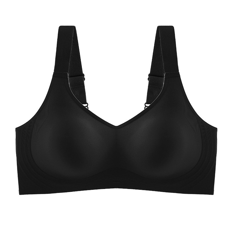 M-3XL 32A-42C Wireless Bra Plus Size Seamless Hidden Hooks Adjustable ...