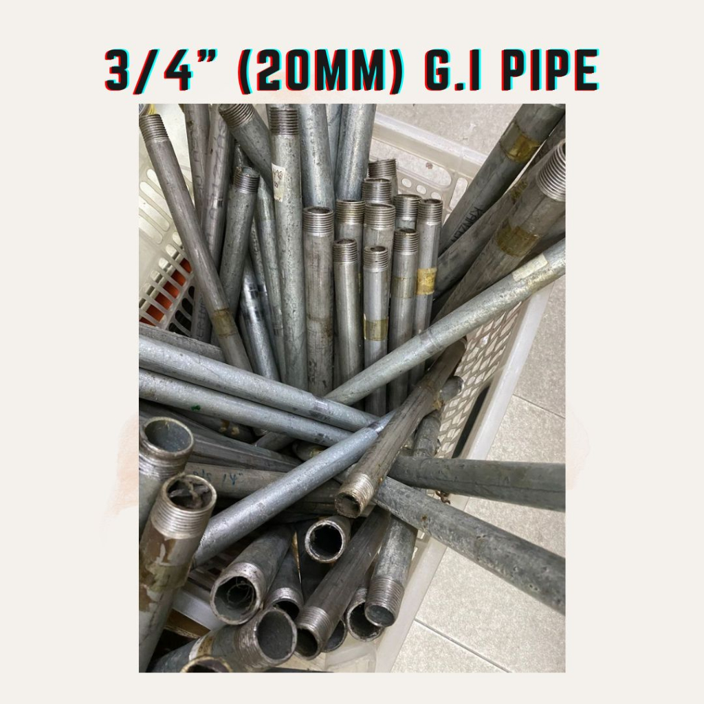 Clearance Stock ~ Gi Galvanized Iron Besi Pipe Gi 3 4 20mm Gi