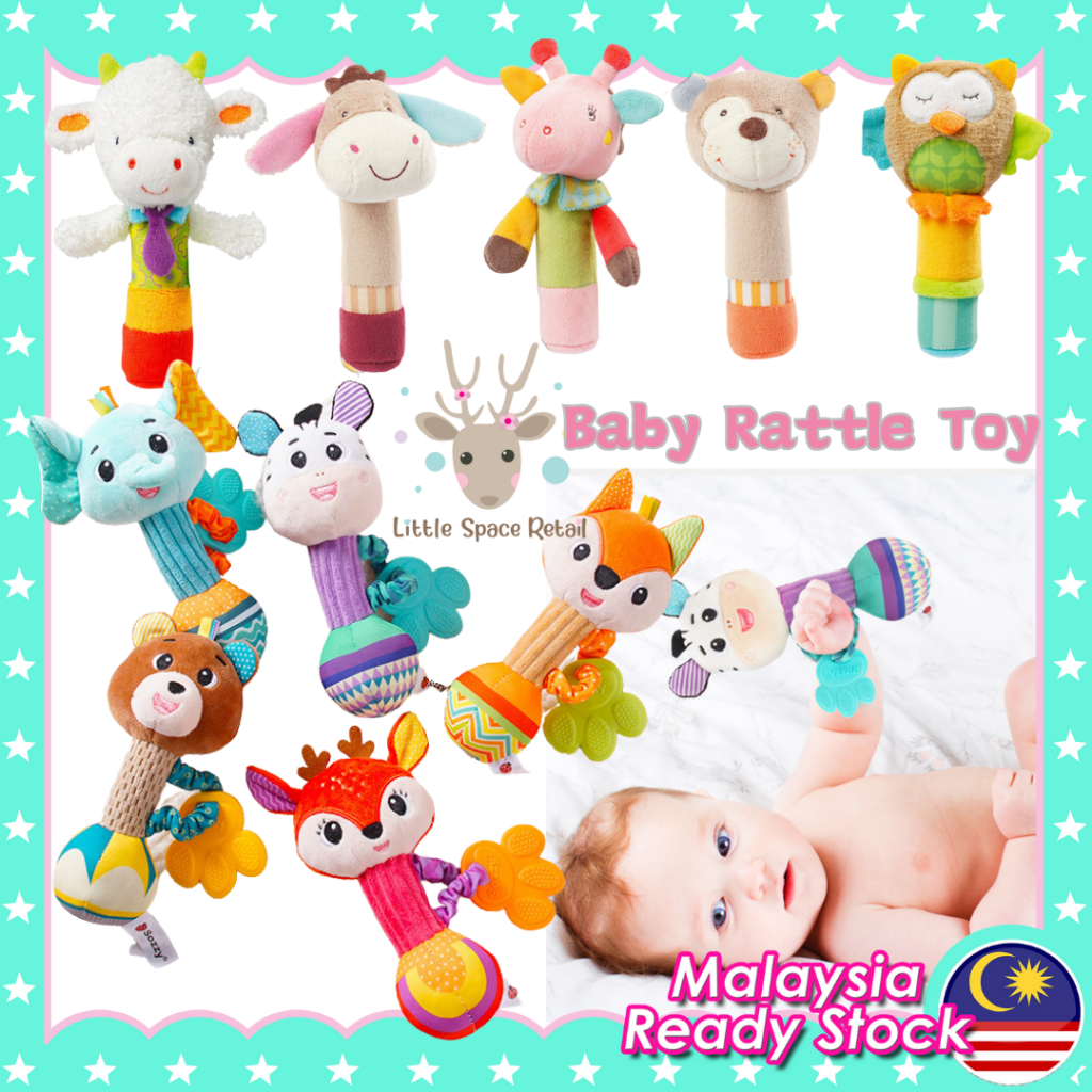 JJ Ovce | Sozzy | Baby Soft Rattle Toy / Plush Hand Rattle Toy / Animal ...