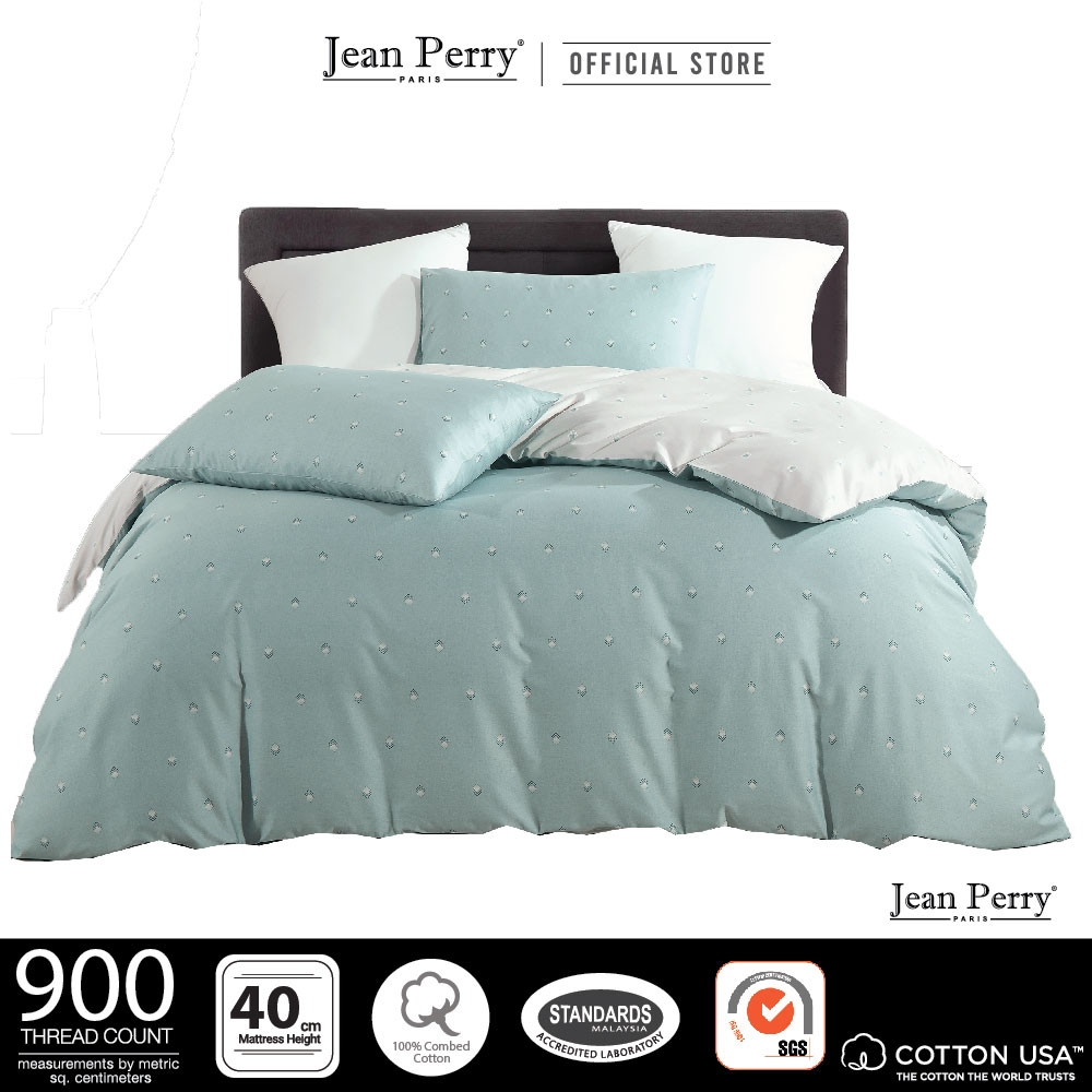 Jean Perry Herel Cotton KING Quilt Cover Set - Cotton USA 900TC ...