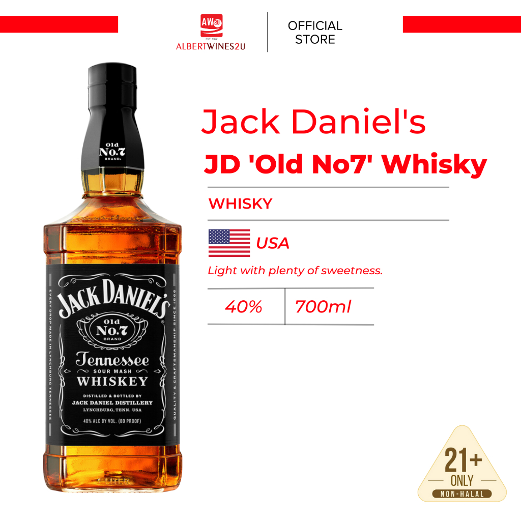 Jack Daniel's JD 'Old No7' Whisky Woody 威士忌 酒 焦糖 苹果 梨 | Shopee Malaysia