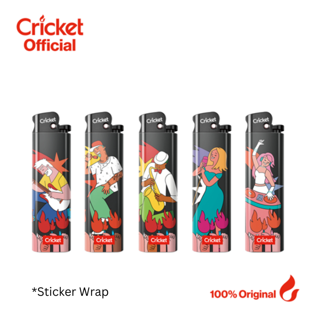 Cricket Lighters Limited Edition Sound of Passion Series - 5 Pieces ...