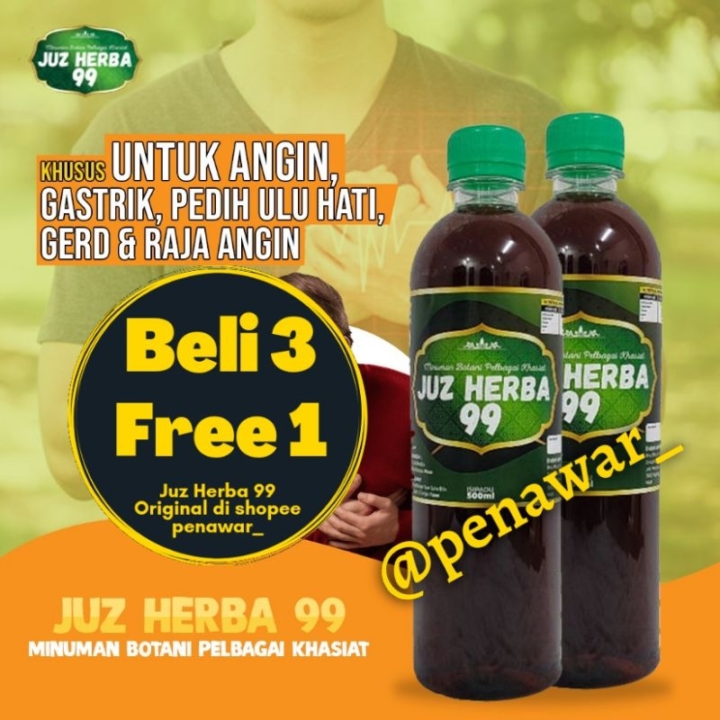 JUS GERD GASTRIK ANGIN MEDU PEDIH HULU HATI ANGIN DARAH 500ML | Shopee ...