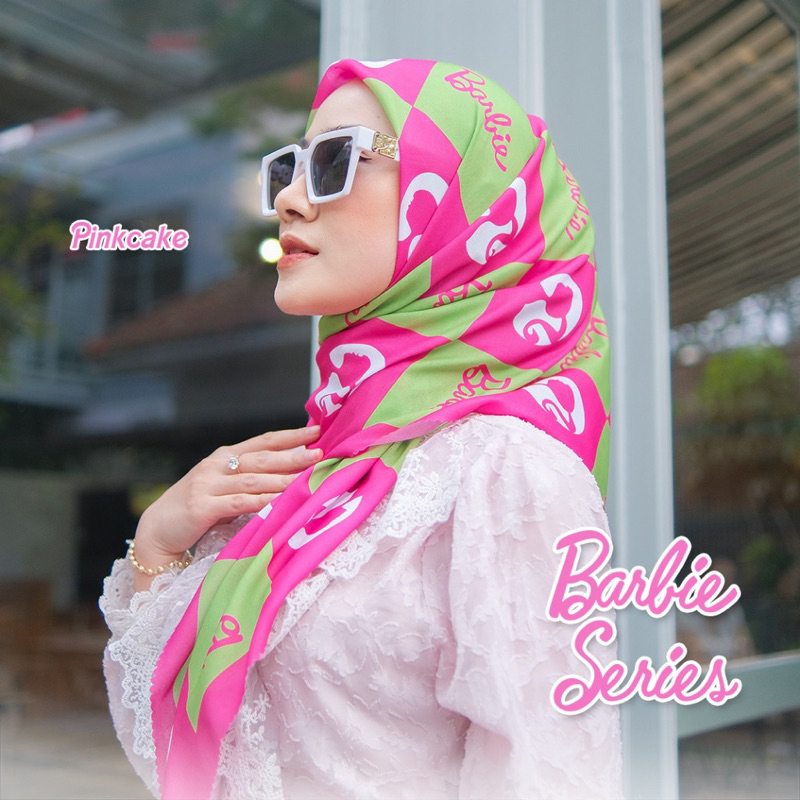 Barbie series motif scarf satin woman | Shopee Malaysia