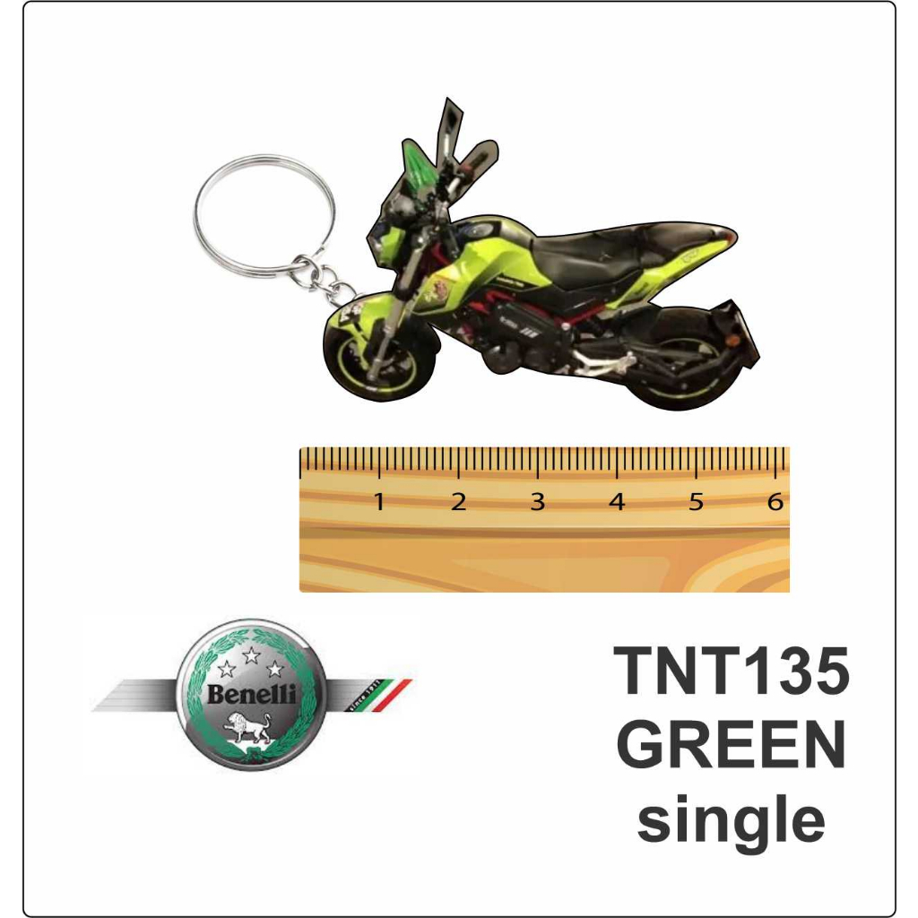 benelli tnt135 tnt-135 green custom 2d keychain | Shopee Malaysia