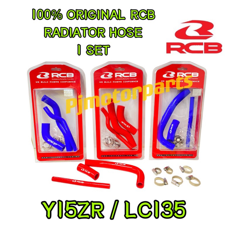 YAMAHA Y15ZR Y15 V1 V2 / LC135 V1-V7 (100% ORIGINAL RCB) (1 Set) RADIATOR HOSE SILICONE COOLANT ...