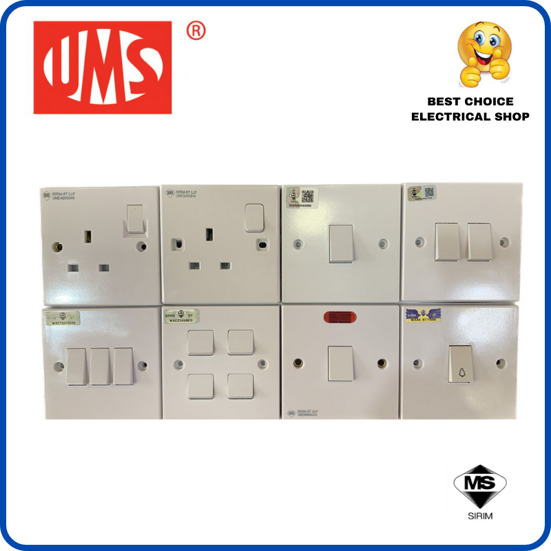 UMS Switches 1Gang / 2Gang / 3Gang / 4Gang / Heater Switch / Air Cond ...