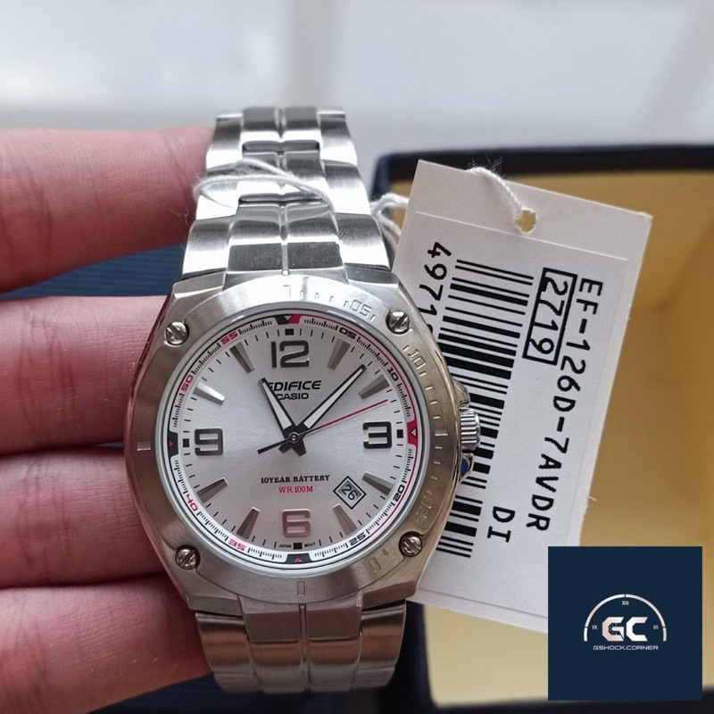 CASIO EDIFICE ORIGINAL EF-126D-7A/EF-126D-7AVDR/EF-126D/EF126D | Shopee ...