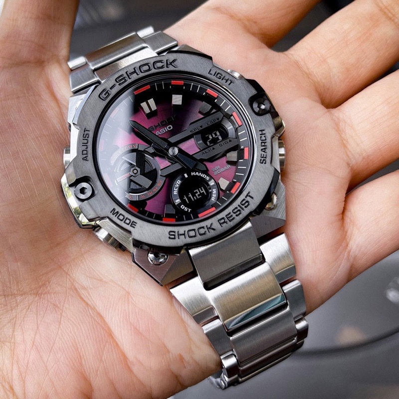 GS GST B400 B500 MT-G Stainless Steel Premium Murah Jam Tangan Tali ...