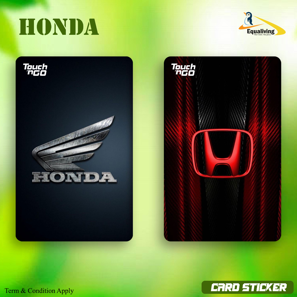 HONDA - Touch n Go Card Sticker Cover (Waterproof, High Quality) ,TNG ...