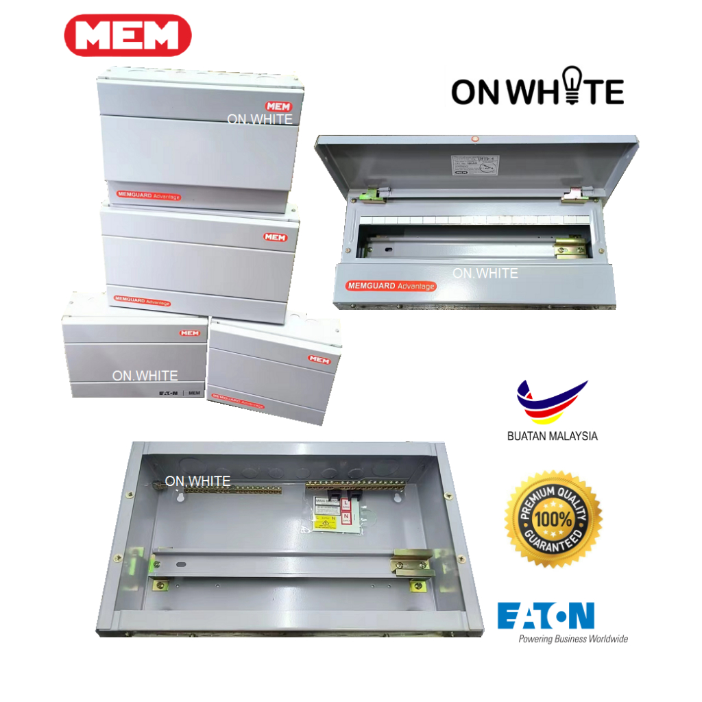 MEM / EATON Advantage 3 MCB Single Phase Distribution Boards Surface ...
