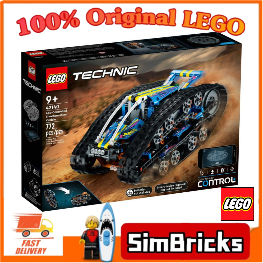 (SimBricks) LEGO 42140 Technic™ App-Controlled Transformation Vehicle ...