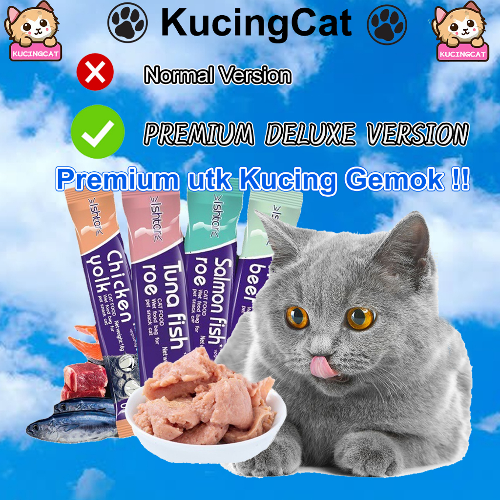 KUCINGCAT Makanan Anak Kucing 3 Bulan Bulu Gugur Cantik Lebat Vitamin ...