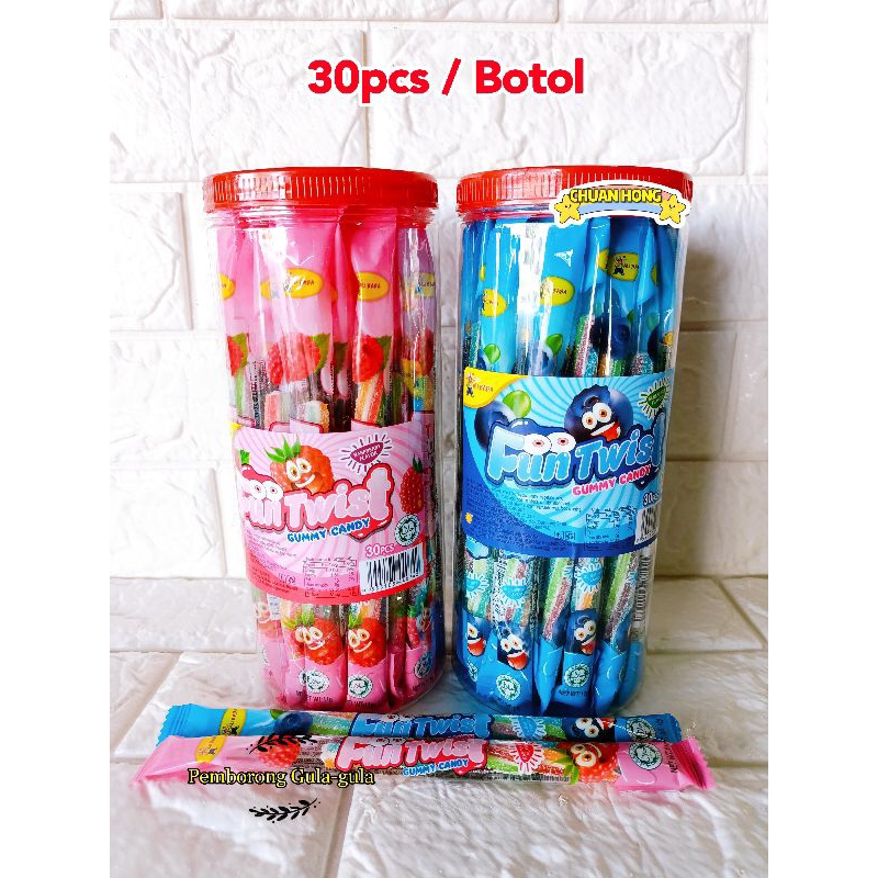 Fun Twist Gummy Candy 30pcs / Botol | Shopee Malaysia
