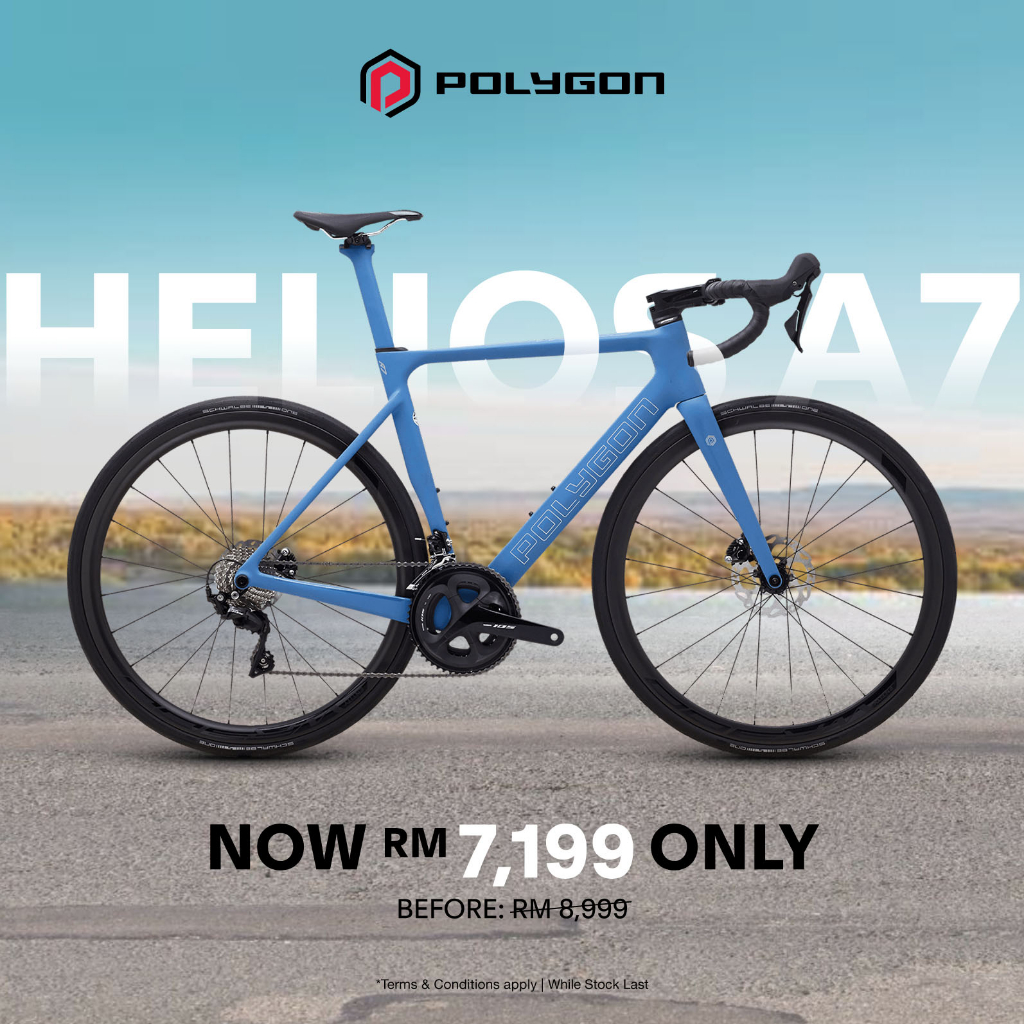 [POLYGON] HELIOS A7 105 2X11 SPEED 700C PERFORMANCE ROADBIKE (2022 ...