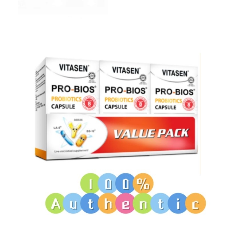 Vitasen Pro-Bios Probiotic Capsules | Shopee Malaysia