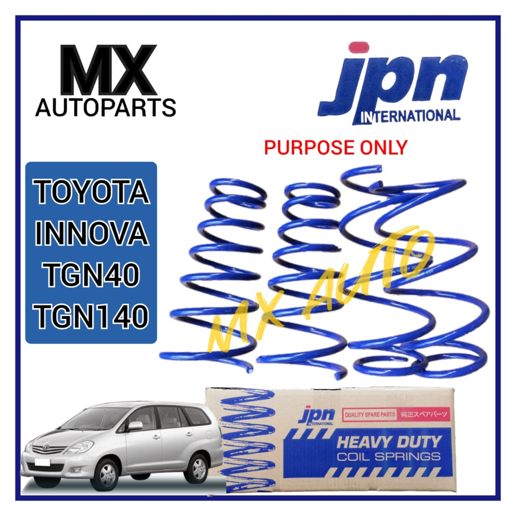 JPN INTERNATIONAL HEAVY DUTY COIL SPRING TOYOTA INNOVA TGN40 TGN140 ...