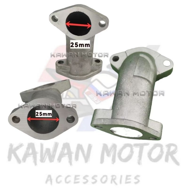 EX5 / EX5 DREAM RACING INTAKE PIPE TENGGOK CABURETAE RACING 25MM ...