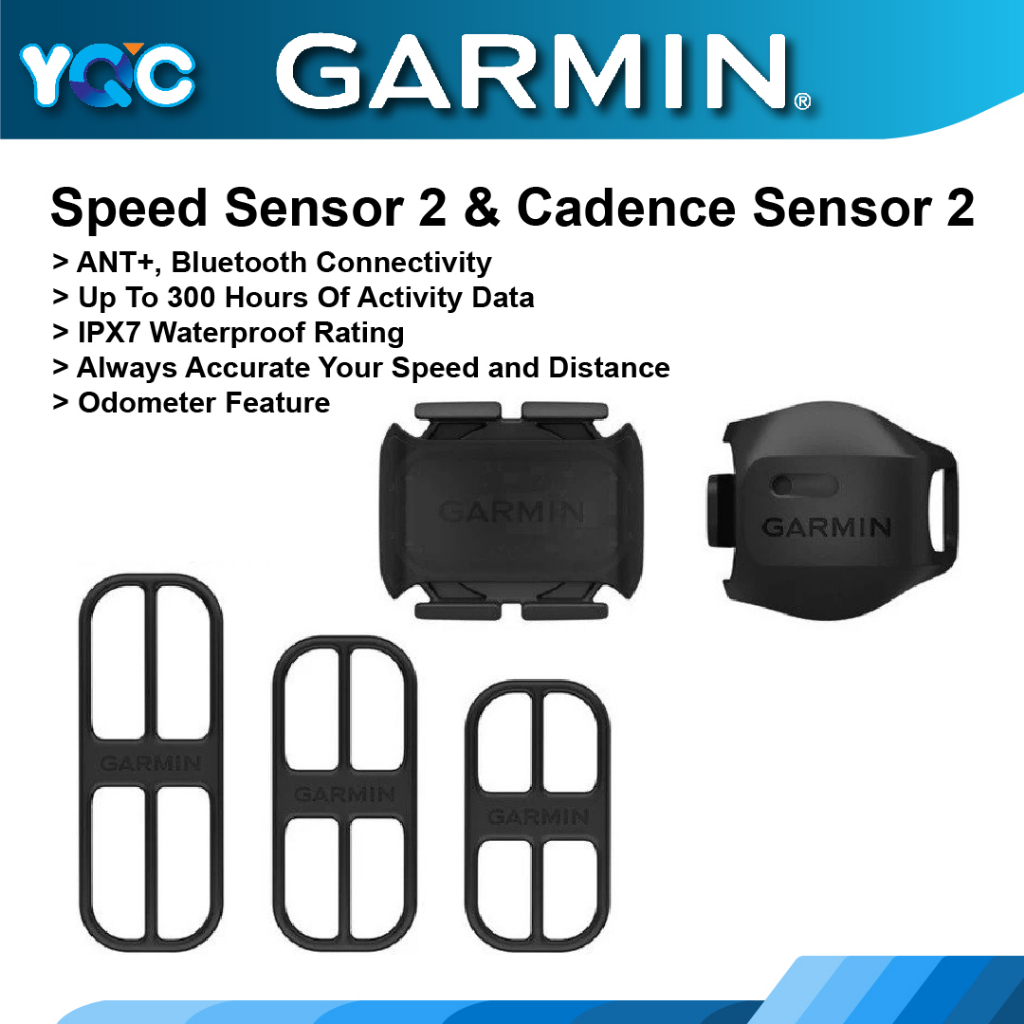 Garmin Speed Sensor 2 and Cadence Sensor 2 Bundle, Bike Sensors to ...