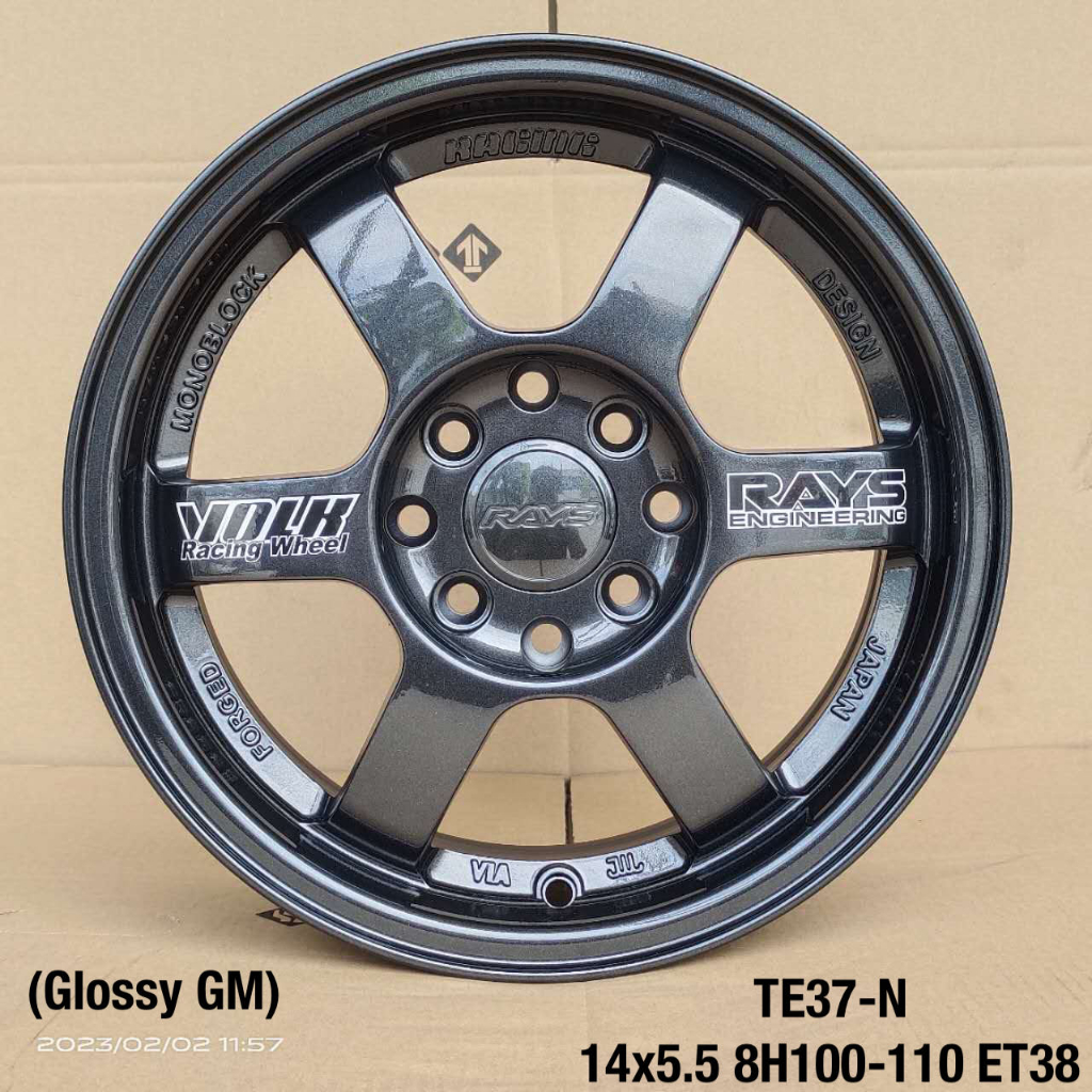 TE37 AOW DESIGN FLOWFORMING LIGHT WEIGHT RAYS WHEEL JAPAN DESIGN JDM MODEL 14X5.5 15X7 16X7 17X7 ...
