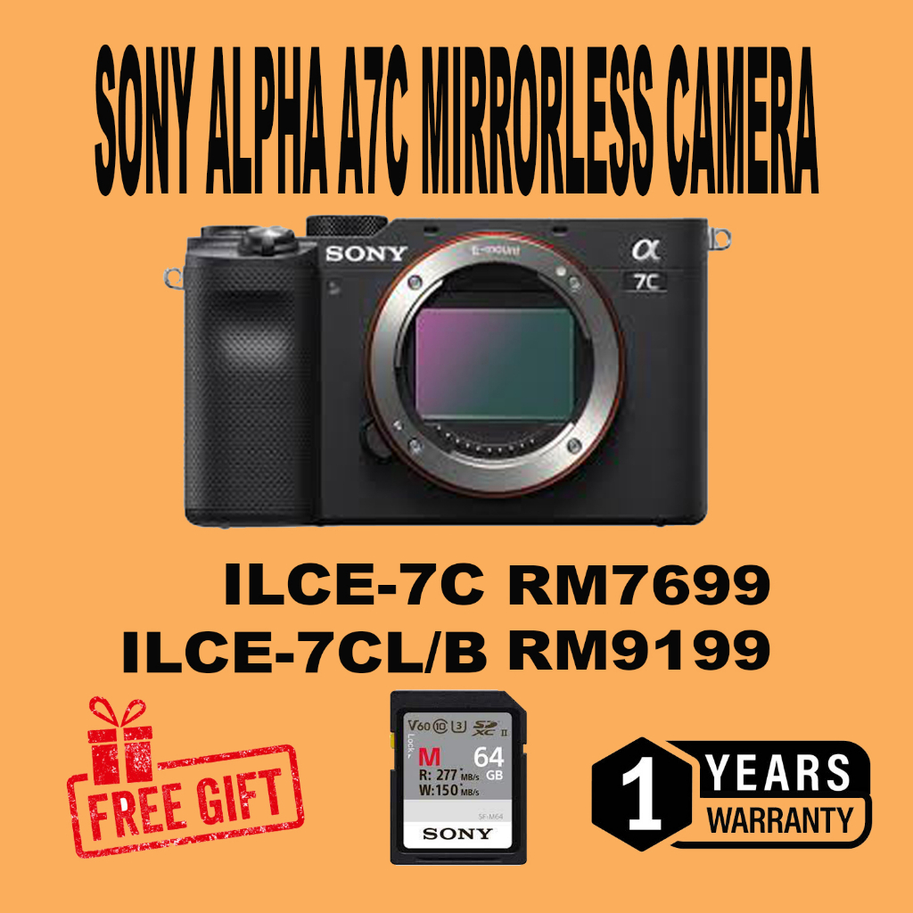 SONY A7C MIRRORLESS CAMERA (BLACK) | Shopee Malaysia
