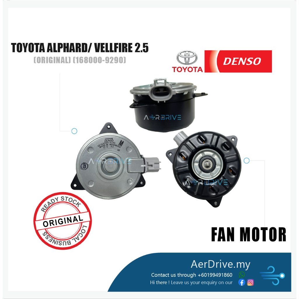 ORIGINAL DENSO TOYOTA ALPHARD / VELLFIRE 2.5 AGH30 RADIATOR FAN MOTOR ...