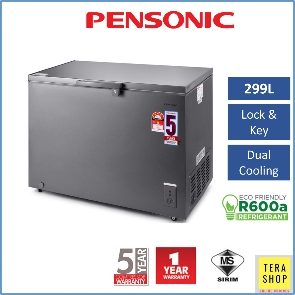 Pensonic PFZ-303 Chest Freezer 299L Peti Sejuk Beku / Morgan 271L Chest ...