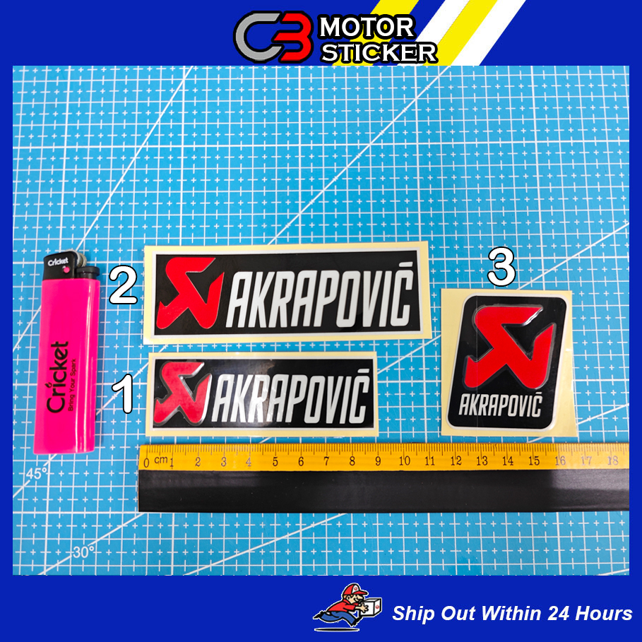 Akrapovic Design Sticker Cutting Overlapping Pantul Cahaya / R49 ...