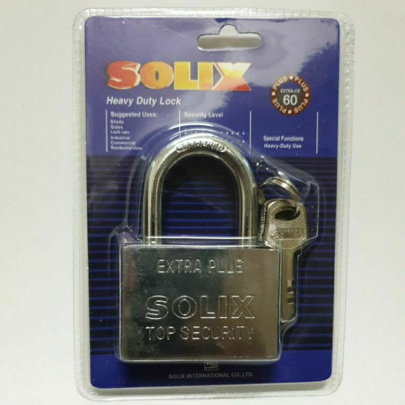Mangga Kunci SOLIX Heavy Duty Lock Top Security Extra Plus | Shopee ...