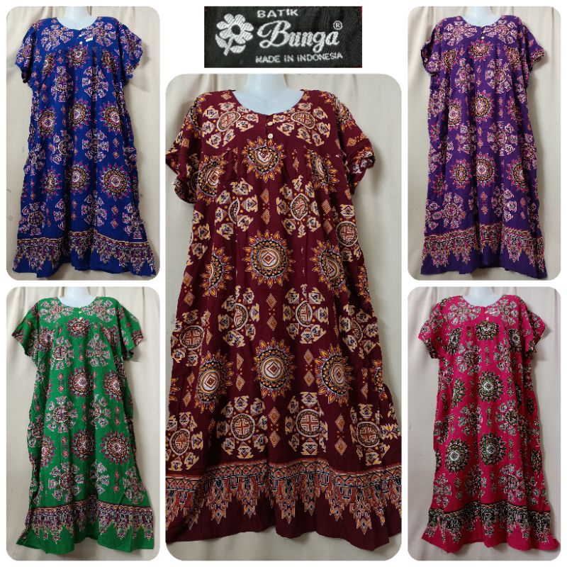 B5 (Size 5XL) (Bunga) (Bunga) Baju Tidur Batik/Baju Batik | Batik Night ...
