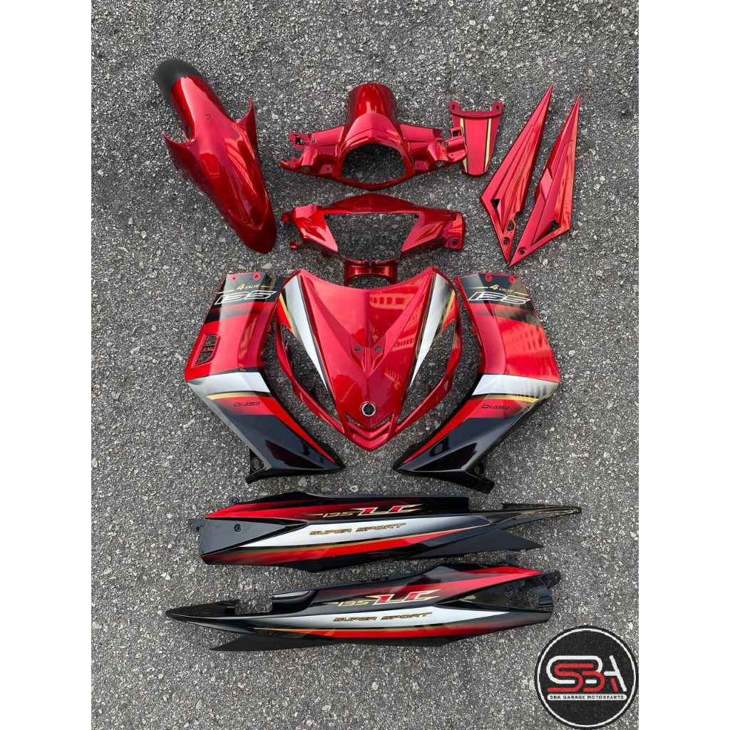 Coverset Bodyset Lc Lc135 V1 Merah Maroon Drmk Gold Original 100 Hong