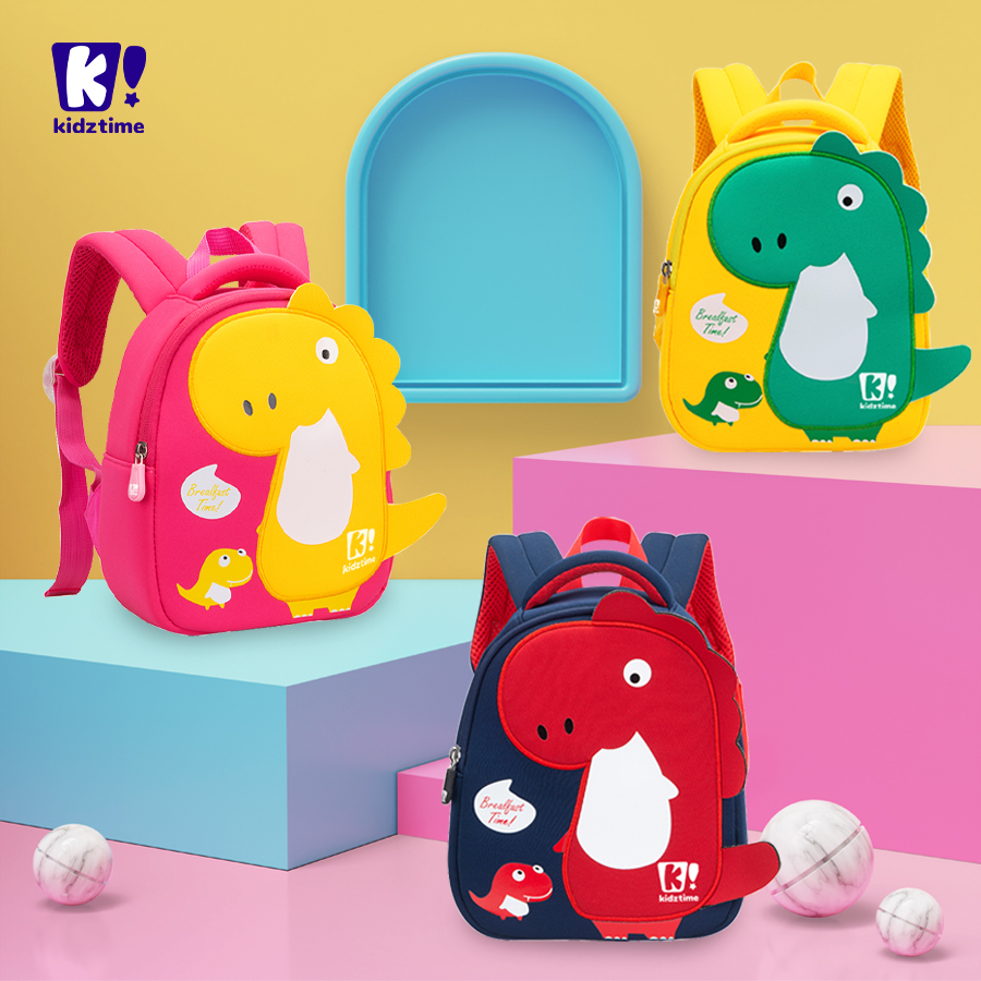 Kidztime Kids Children Cute Dinosaur Backpack School Bags Kindergarten ...