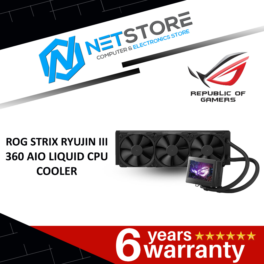 ASUS ROG STRIX RYUJIN III 360 AIO LIQUID CPU COOLER - 90RC00L0-M0UAY0 ...