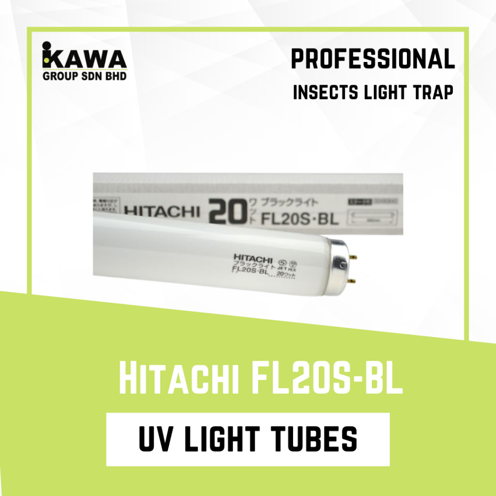 Hitachi F20SBL - BLACK LIGHT 20W UV TUBE INSECTS KILLER | Shopee Malaysia