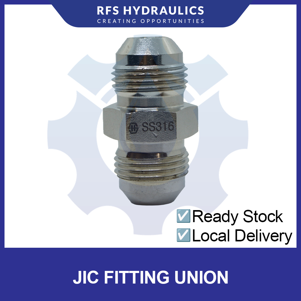 1/4" to 1" JIC Stainless Steel SS316 Union Fitting | Shopee Malaysia