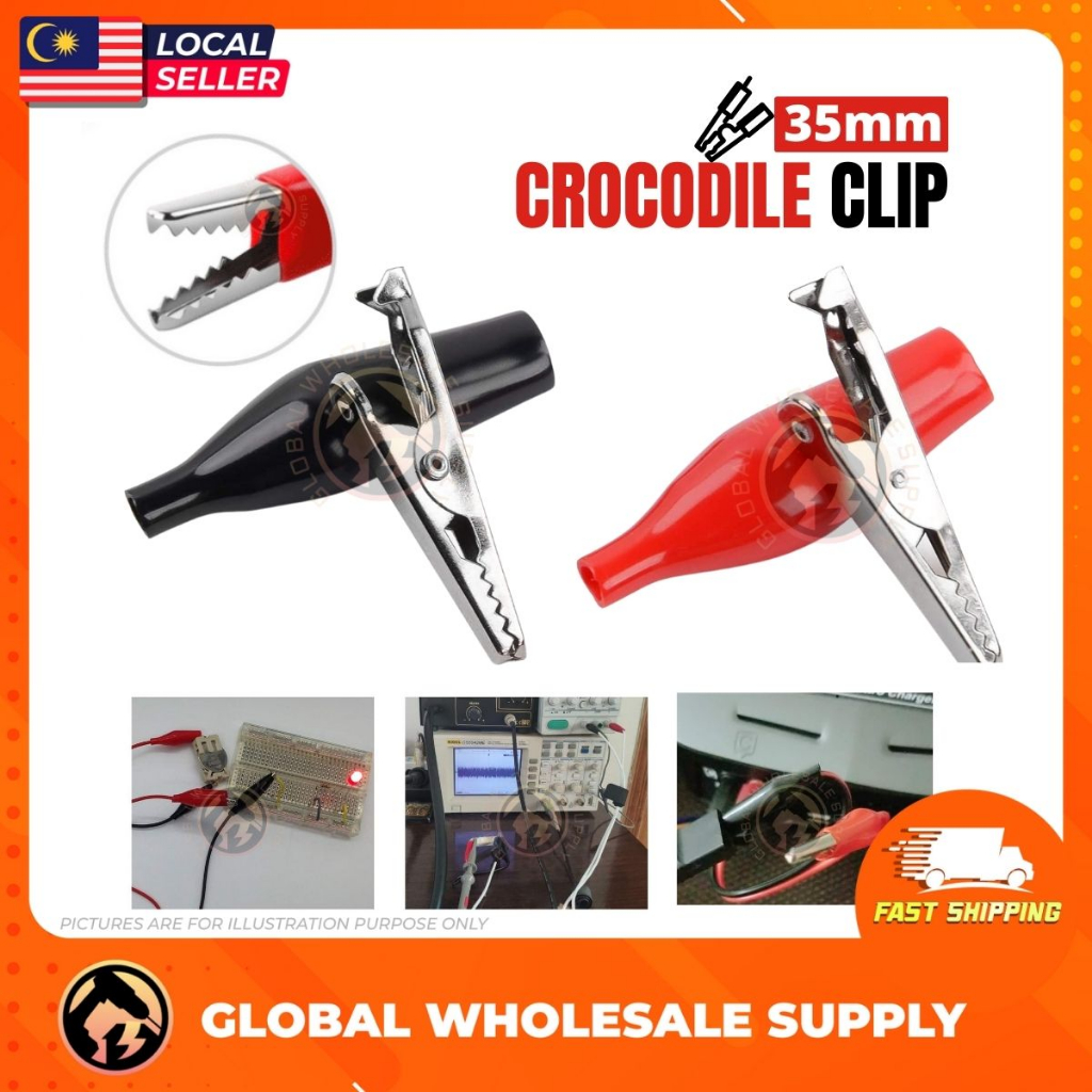 [READY STOCK] 35MM Metal Alligator Clip Crocodile Electrical Clamp ...