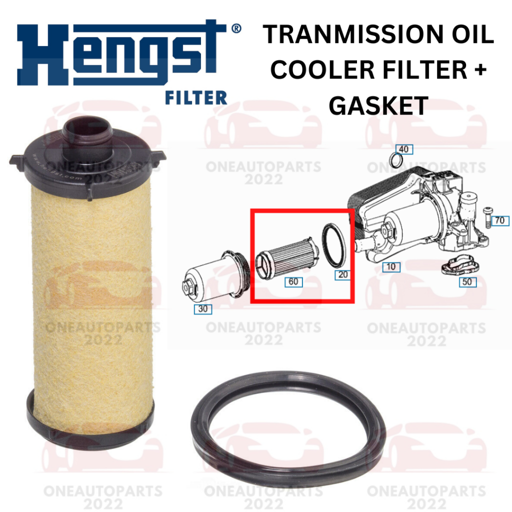 HENGST GERMANY TRANSMISSION OIL COOLER FILTER MERCEDES BENZ W176 W117 ...